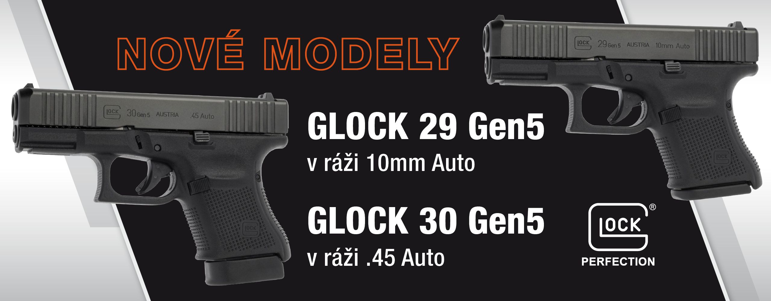 MPICZ - Nové modely Glock 29 Gen5 a Glock 30 Gen5